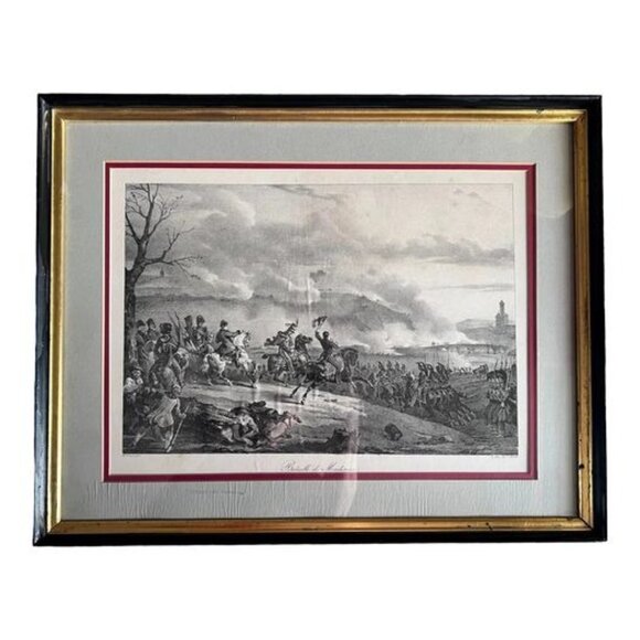 Wall Decor | 192s Framed Battle Of Montereau France Framed Lithograph ...